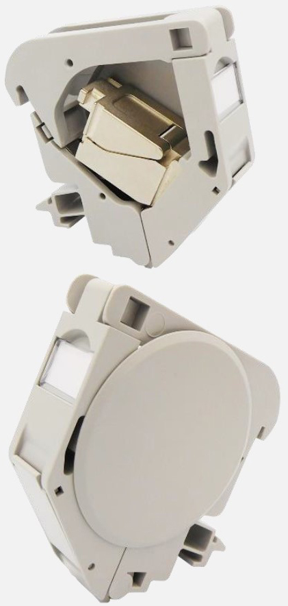 Keystone Modular Jack DIN Rail Module - Stewart | DigiKey